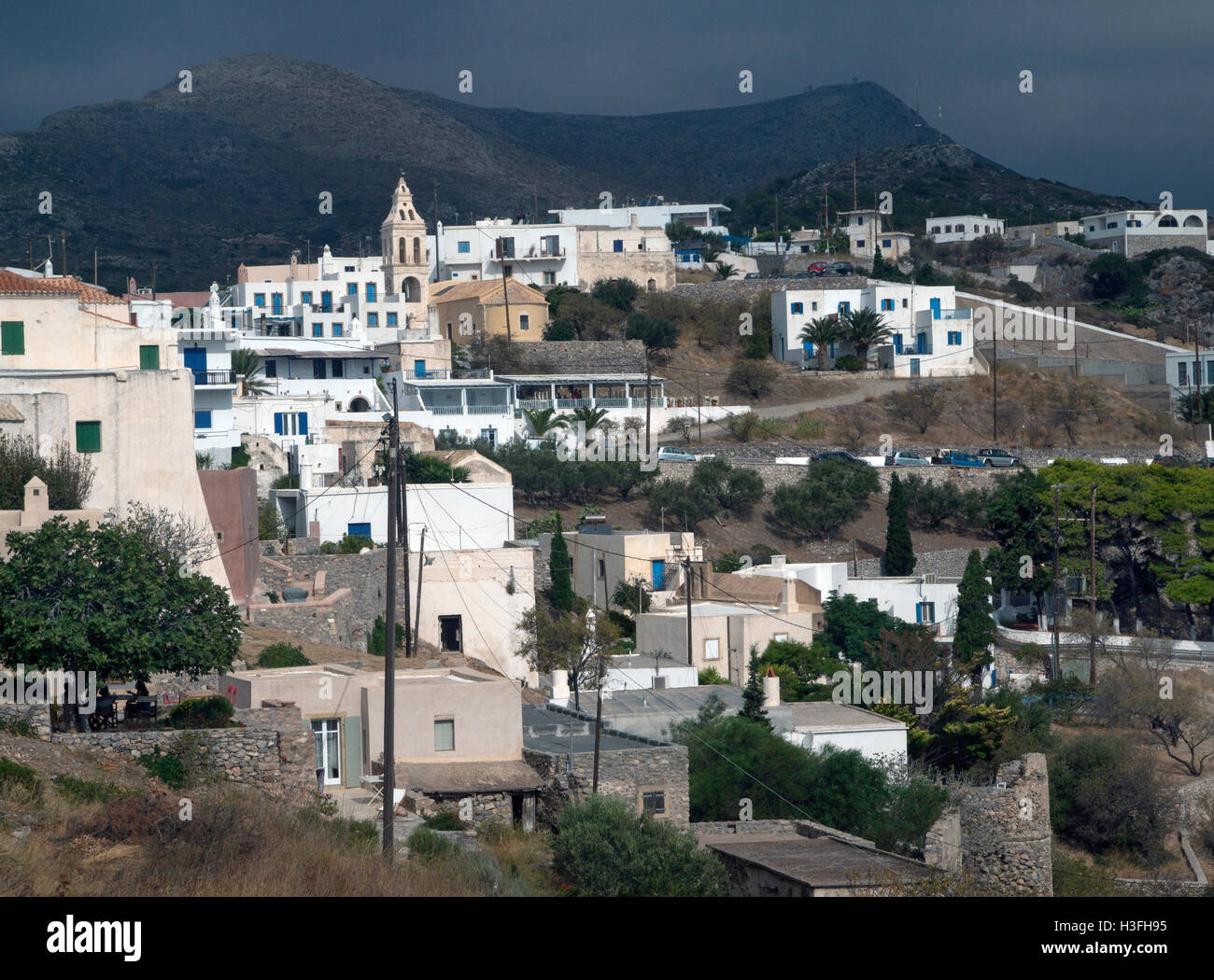 Hora, the capital of the Greek island, Kythira Stock Photo - Alamy