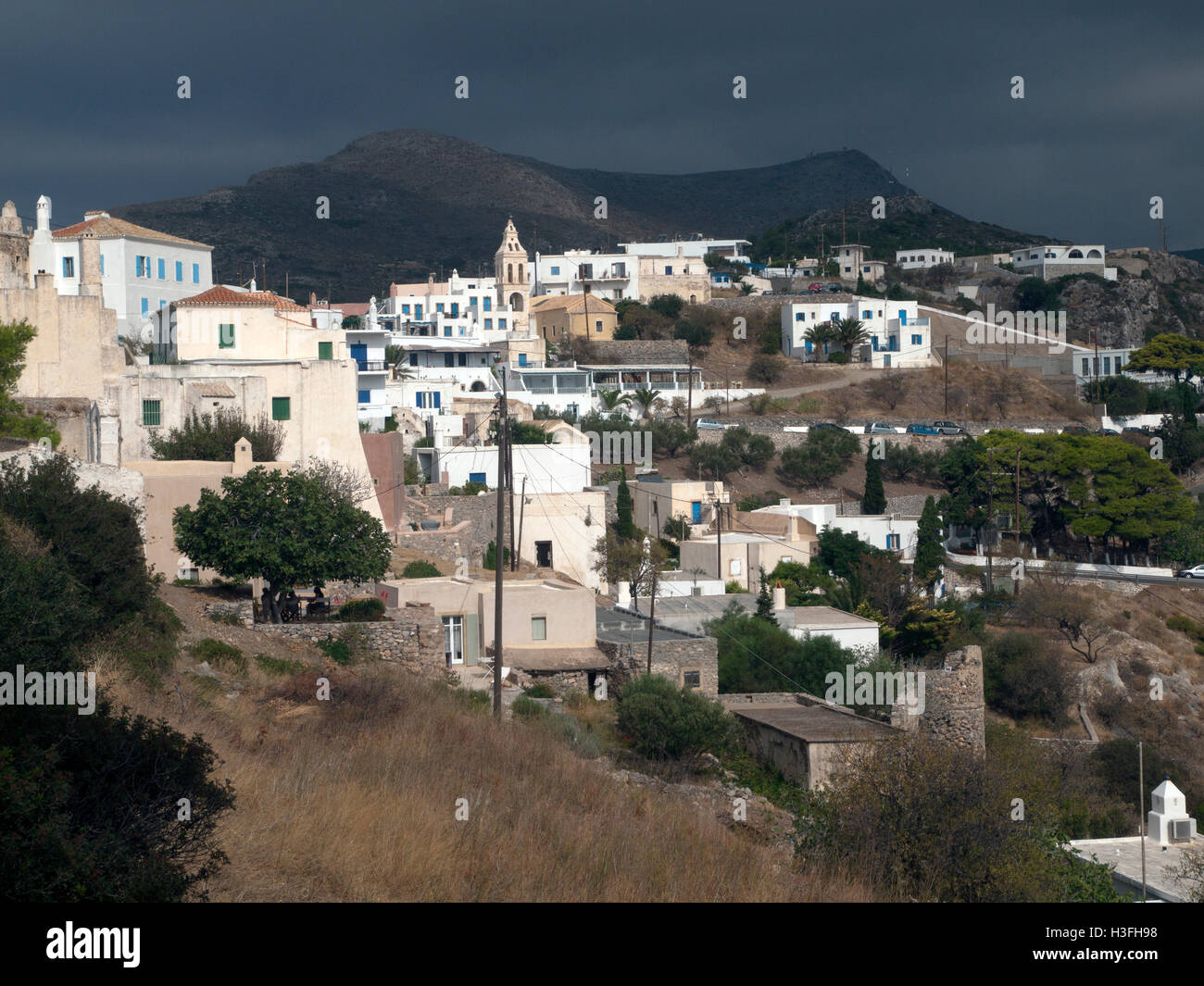 Hora, the capital of the Greek island, Kythira Stock Photo - Alamy