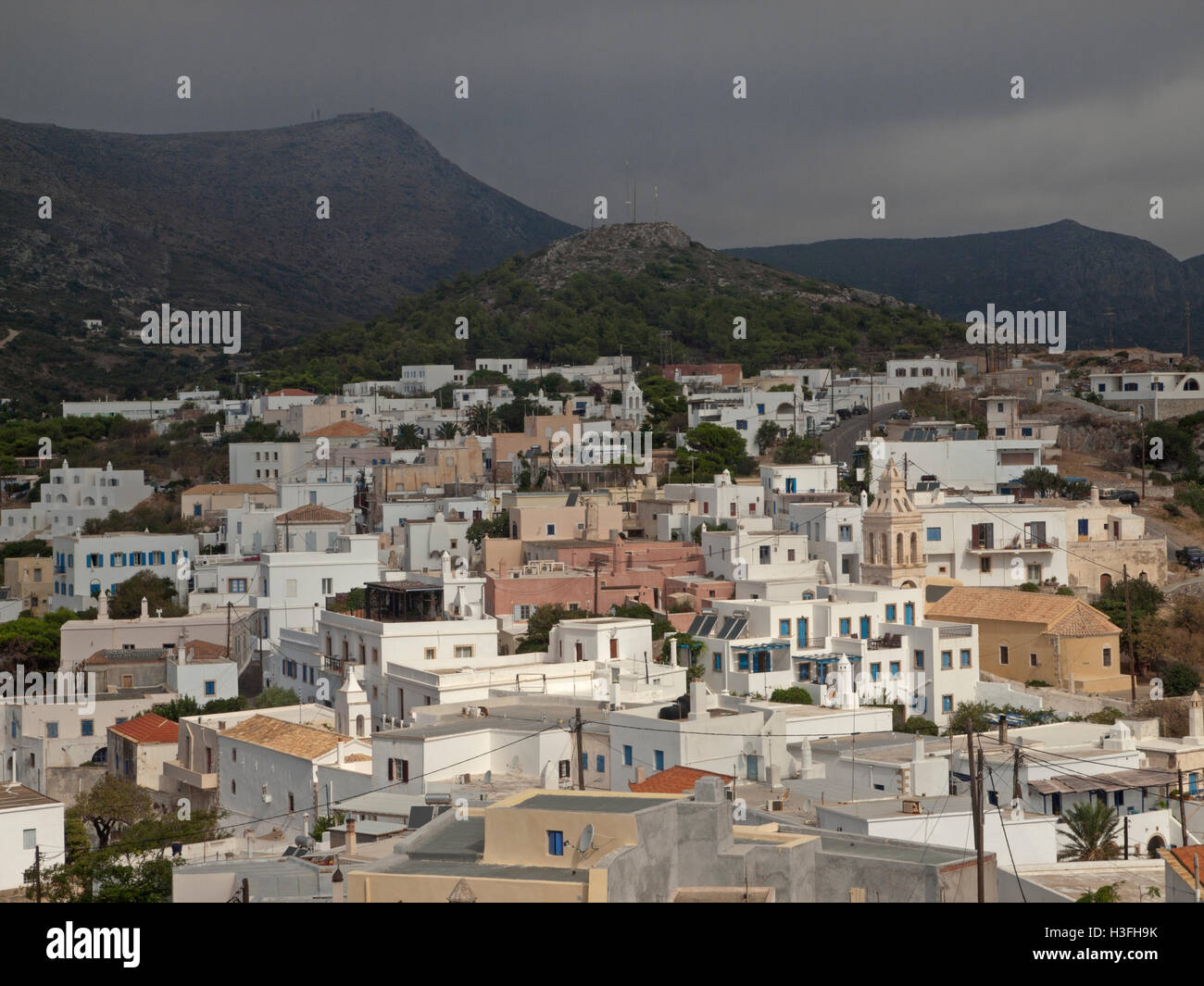 Hora, the capital of the Greek island, Kythira Stock Photo - Alamy
