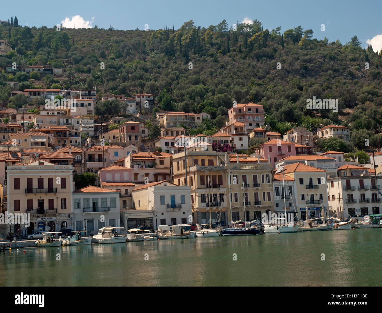 The Greek town of Gytheio Stock Photo - Alamy