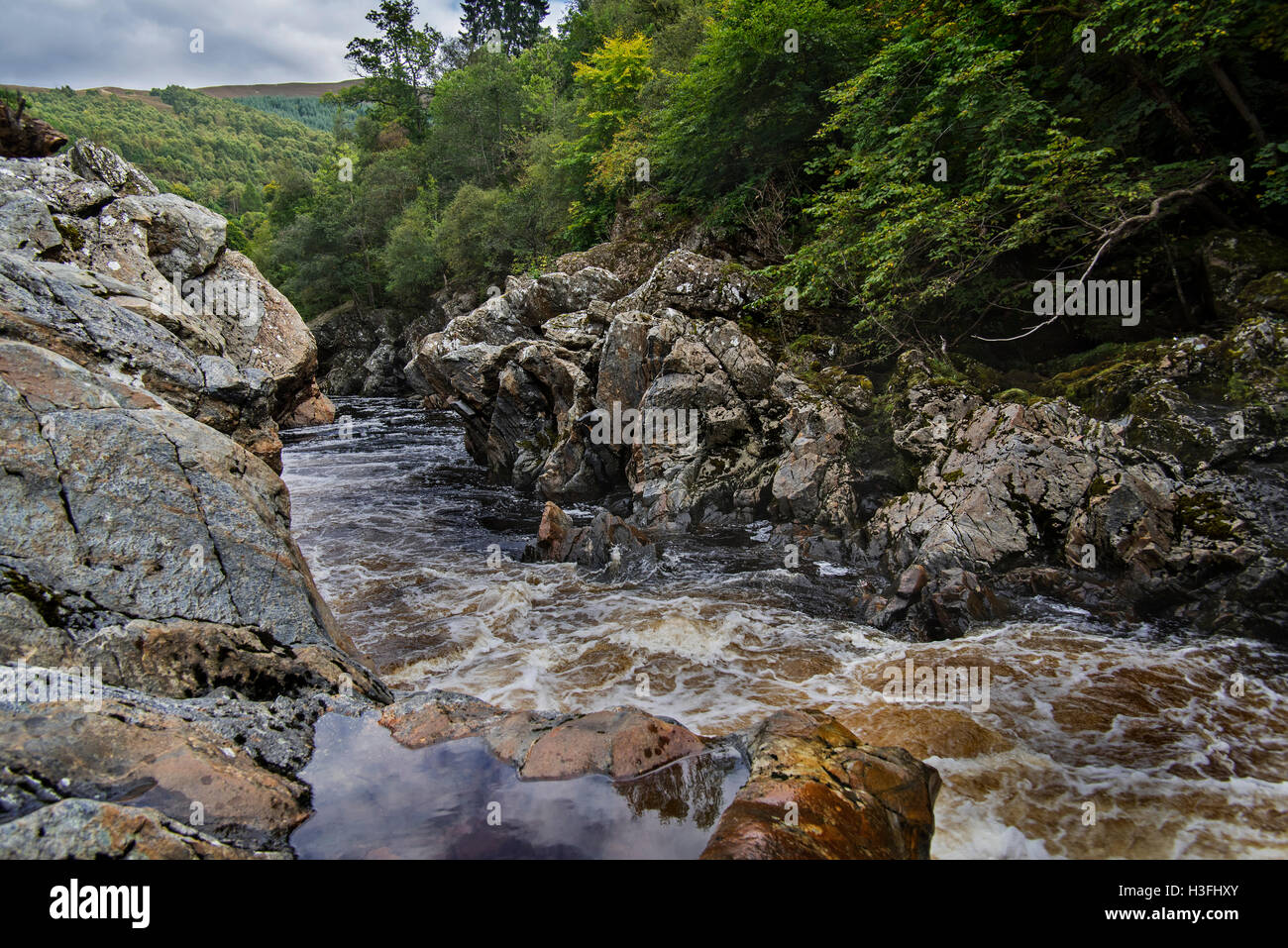 Soldier's Leap, historic spot along the River Garry at the Pass of ...