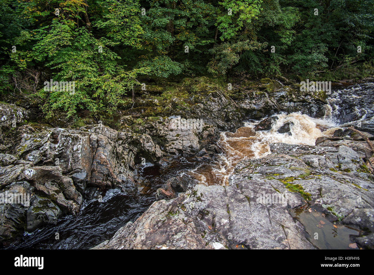 Soldier's Leap, historic spot along the River Garry at the Pass of ...