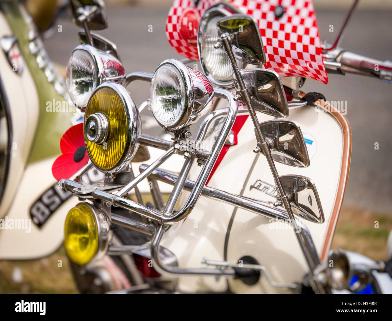 Lambretta scooter mirrors hi-res stock photography and images - Alamy