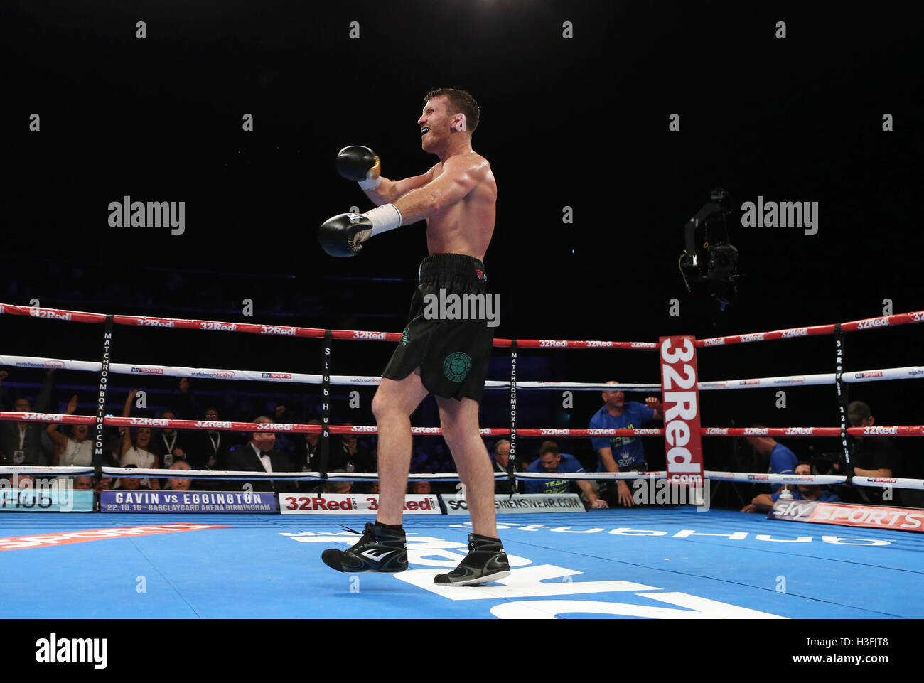 Scott Cardle celebrates beating Kevin Hooper in the British Lightweight ...