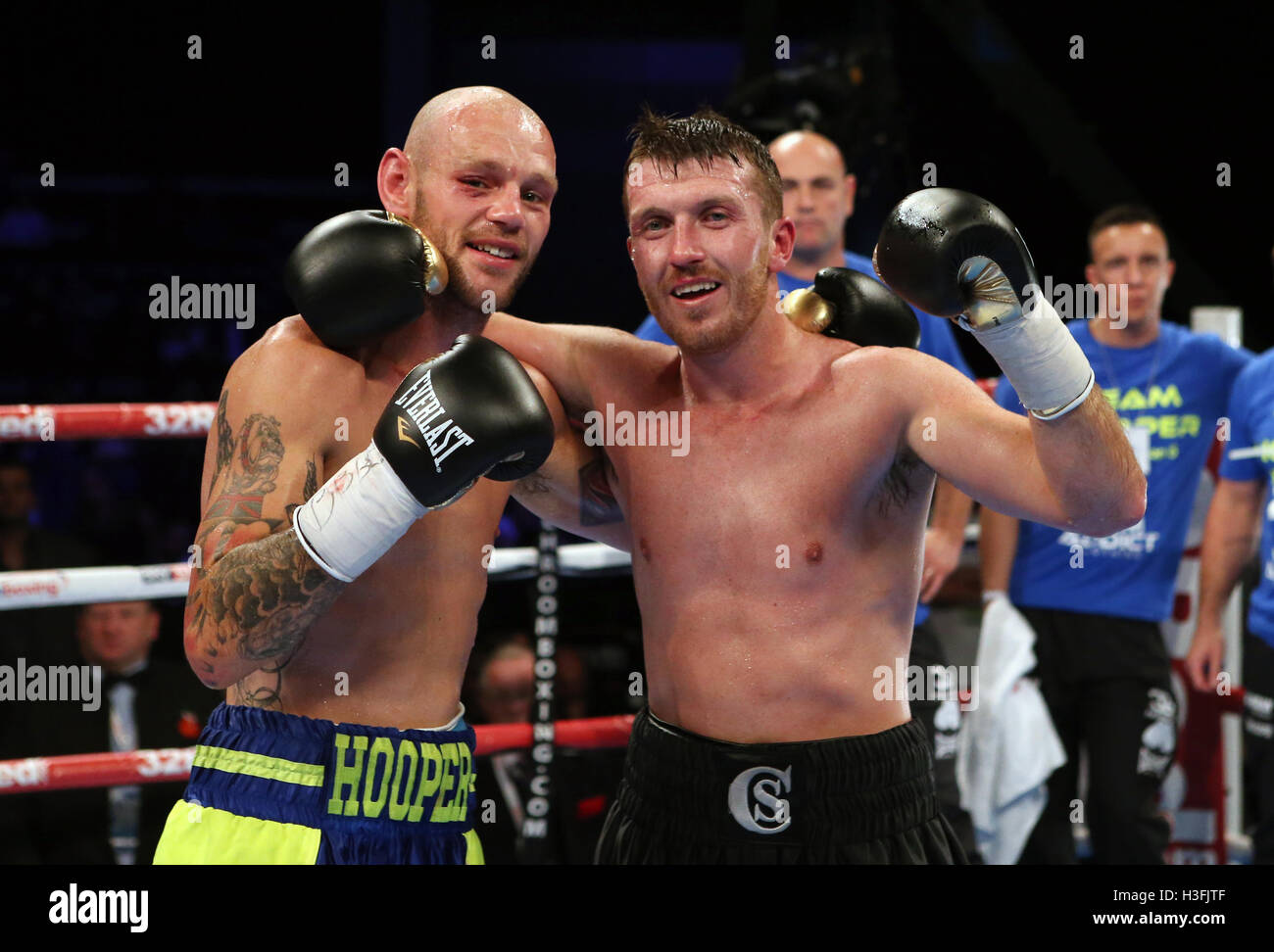 Scott Cardle (right) after beating Kevin Hooper in the British ...
