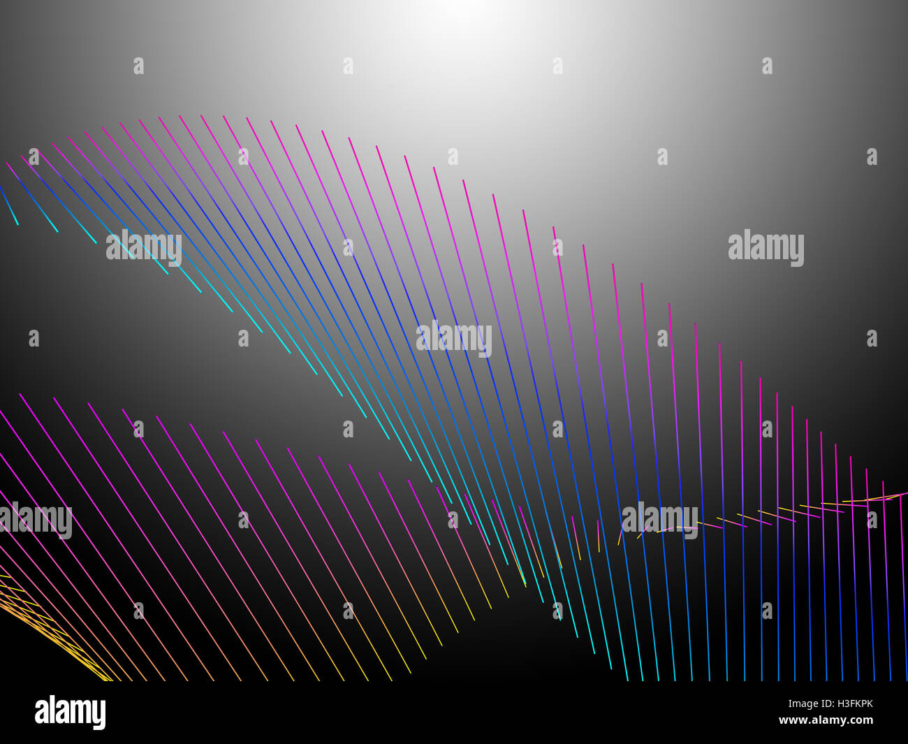 Dynamic and Bright Linear Spiral with Colorful Gradient Stock Photo - Alamy