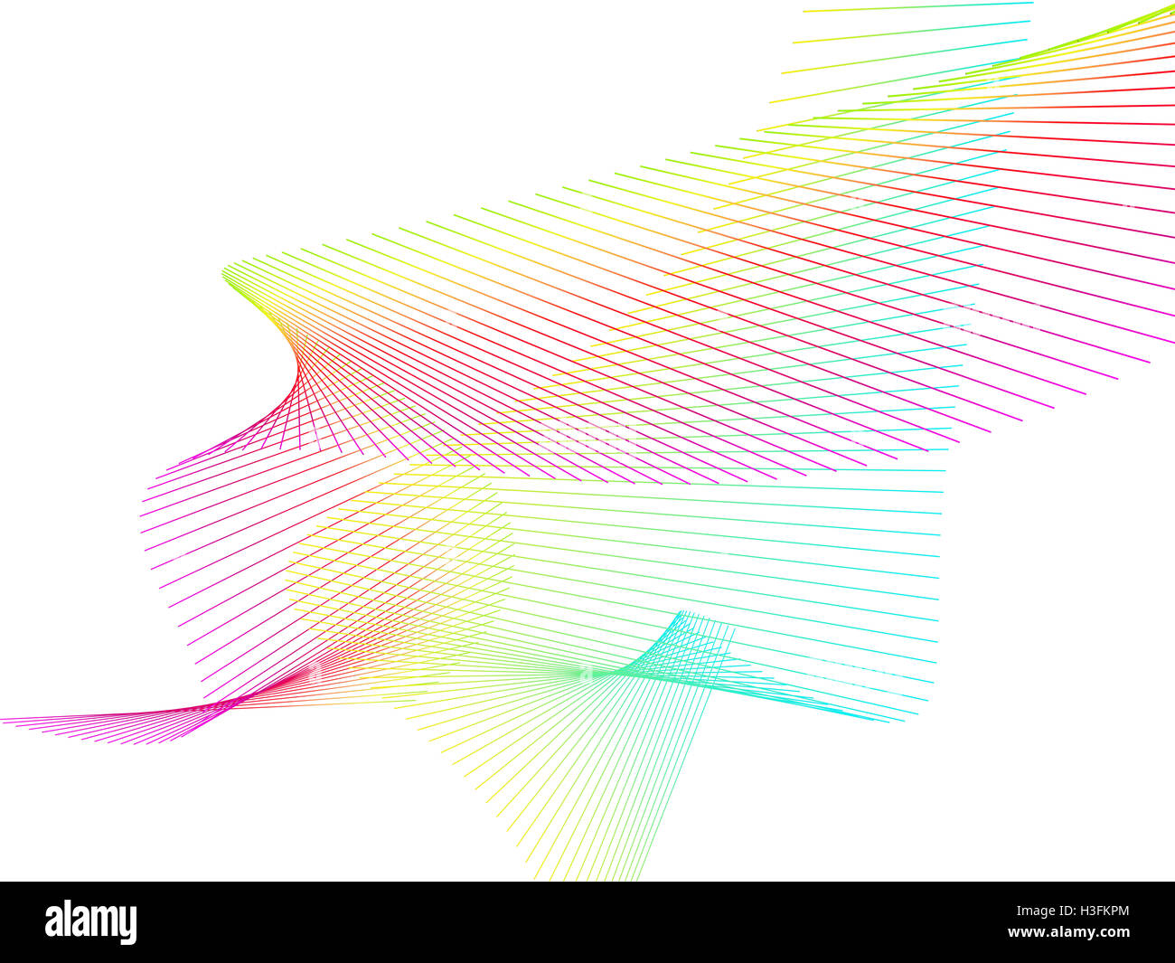 Dynamic and Bright Linear Spiral with Colorful Gradient Stock Photo - Alamy