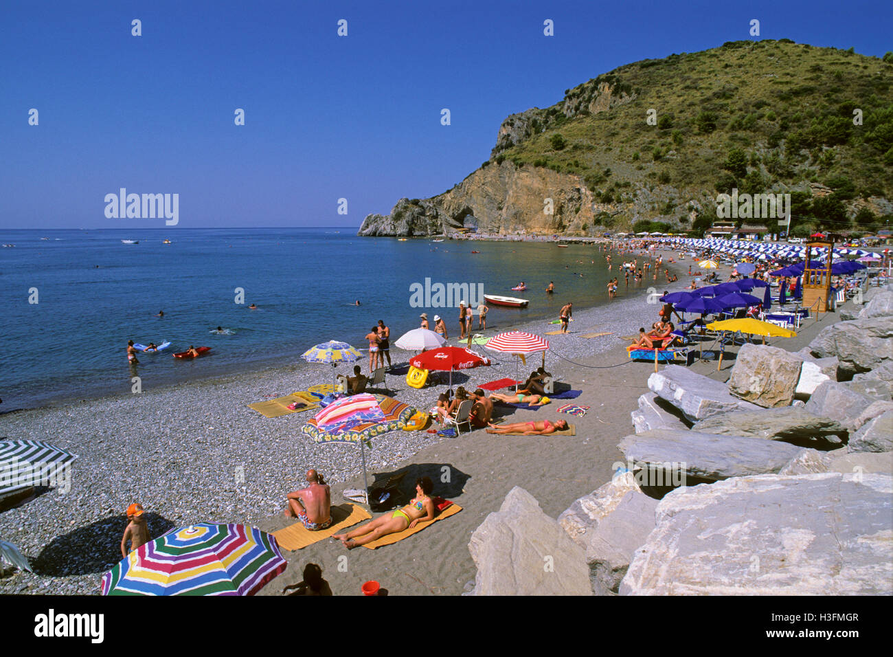 Palinuro Cape, beach near Arco Naturale, Cilento-Vallo di Diano and ...