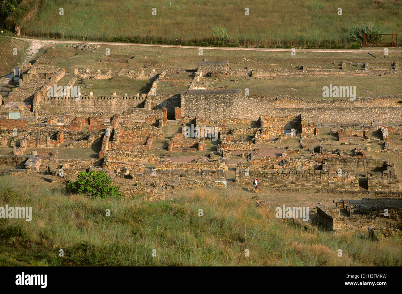 Remains of ancient town of Elea, archeological area of Velia, Cilento ...