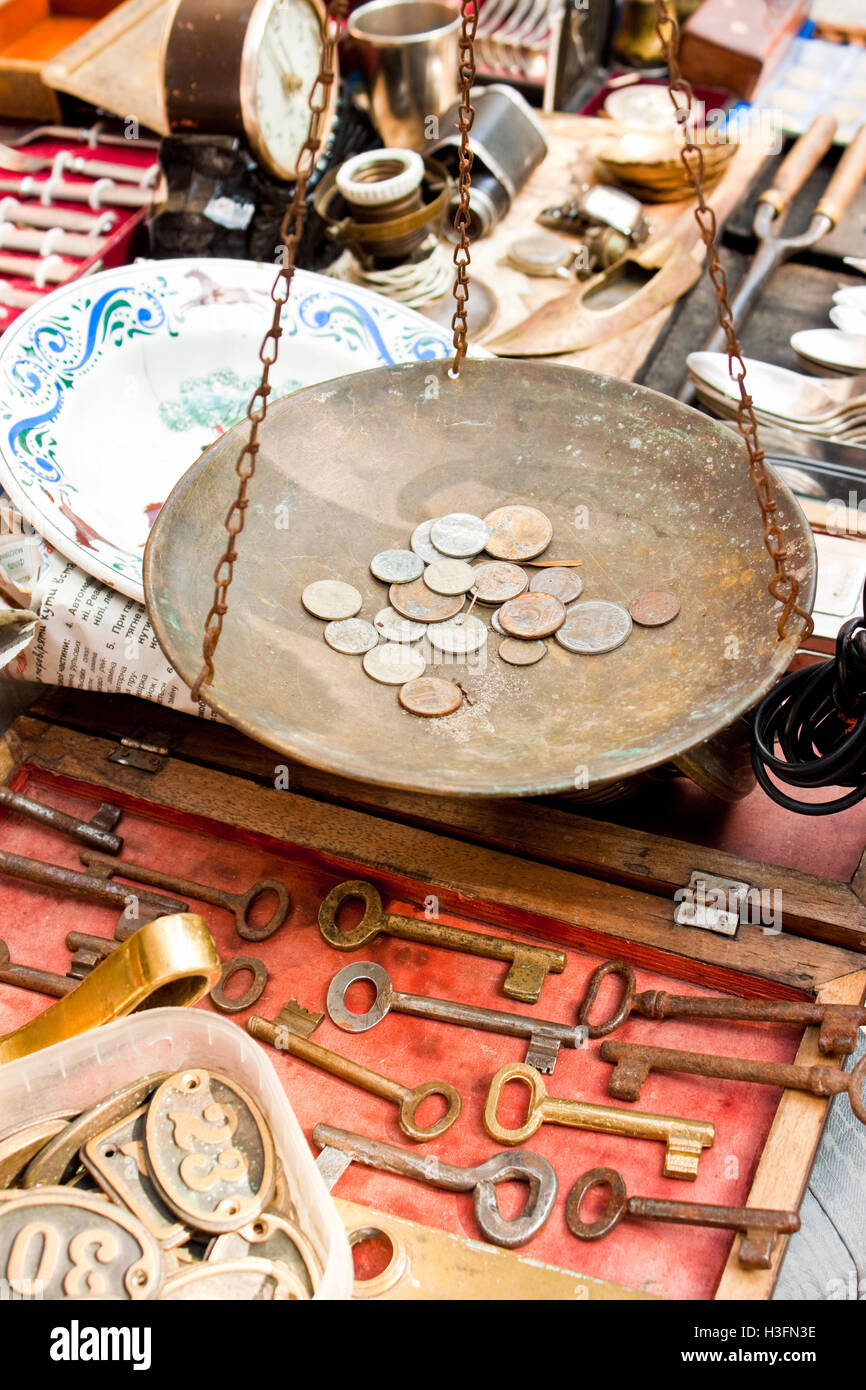Balance scales with coins hi-res stock photography and images - Alamy
