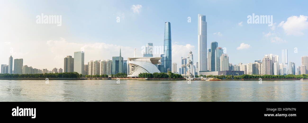 Guangzhou city modern cityscape view, Guangdong province, China Stock ...