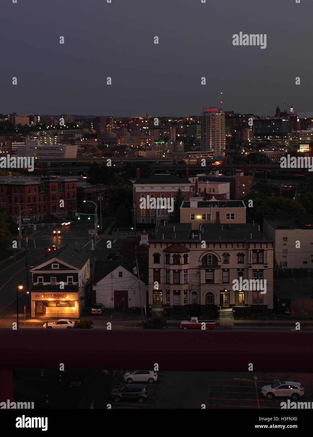 York city night fall new york city hi-res stock photography and images ...