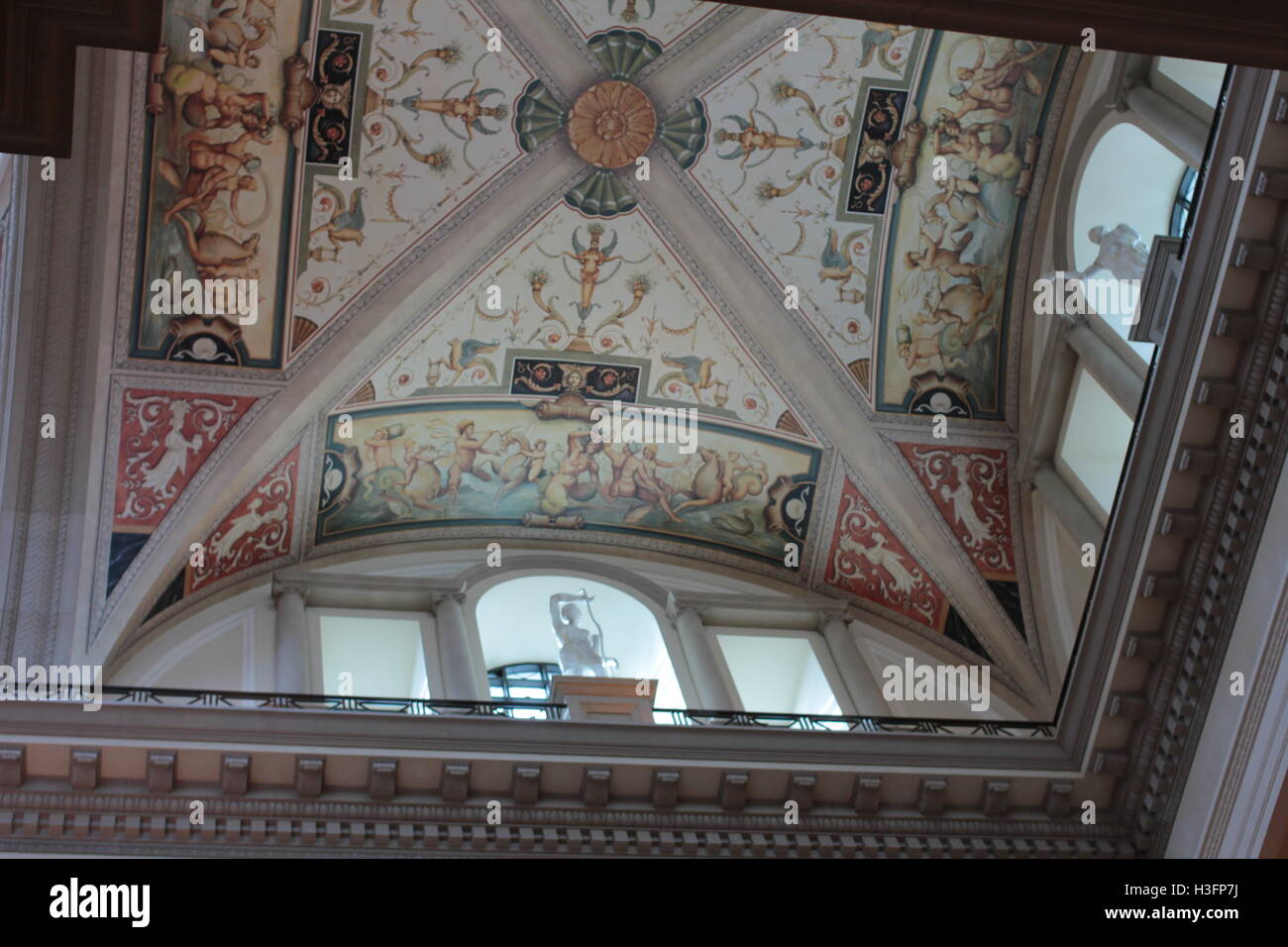 ornate ceiling and statues in Caesars palace Stock Photo - Alamy