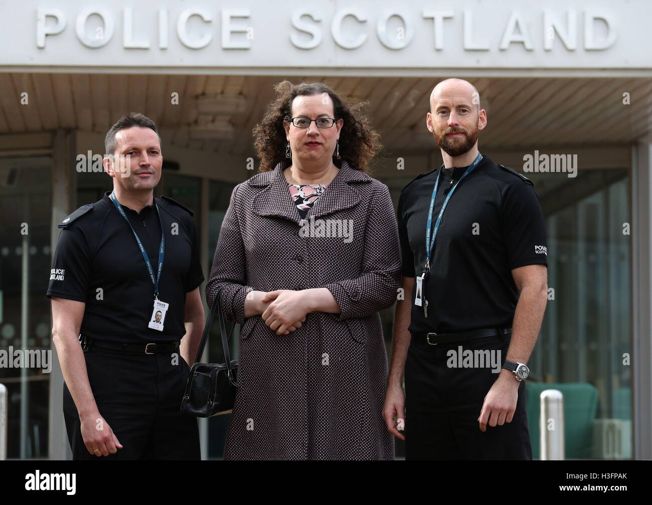 Victim Catherine Lauder at Police Scotland's office at Fettes in ...