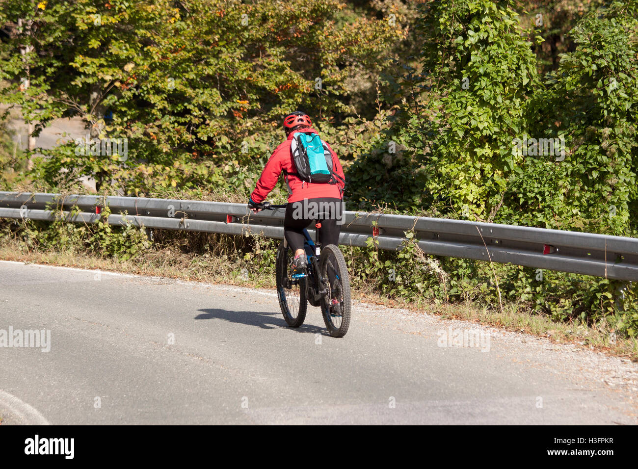Bicycle driver male Stock Photo - Alamy