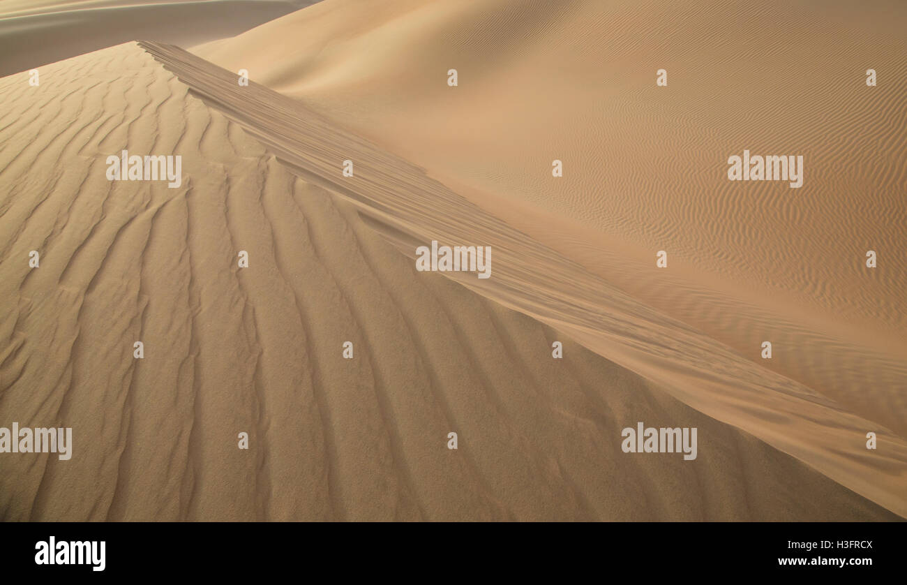 Massive sand dunes of the Empty Quarter desert, covering large area in ...