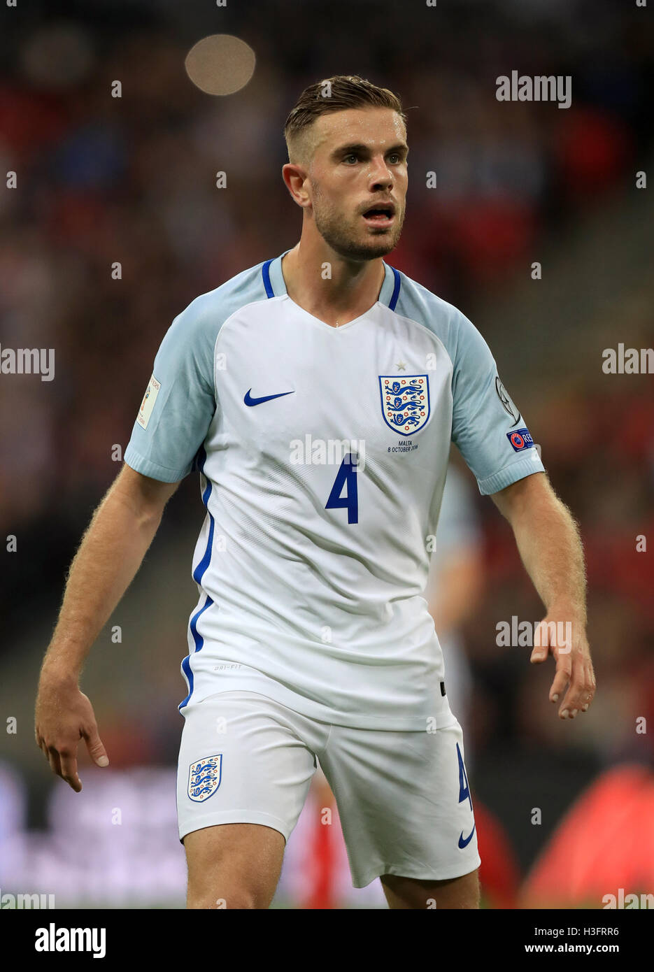 England's Jordan Henderson during the 2018 FIFA World Cup Qualifying ...
