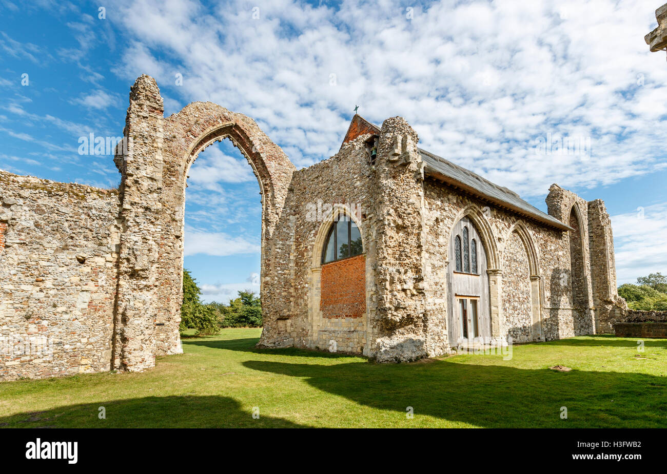 14th century ruins of Leiston Abbey, an abbey of Premonastratensian ...