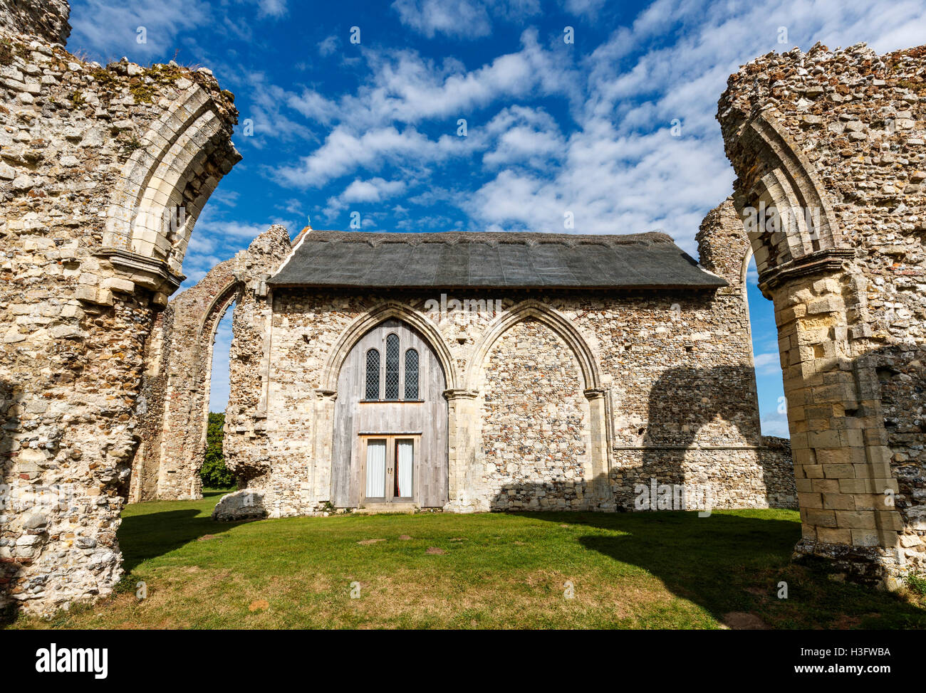 14th century ruins of Leiston Abbey, an abbey of Premonastratensian ...