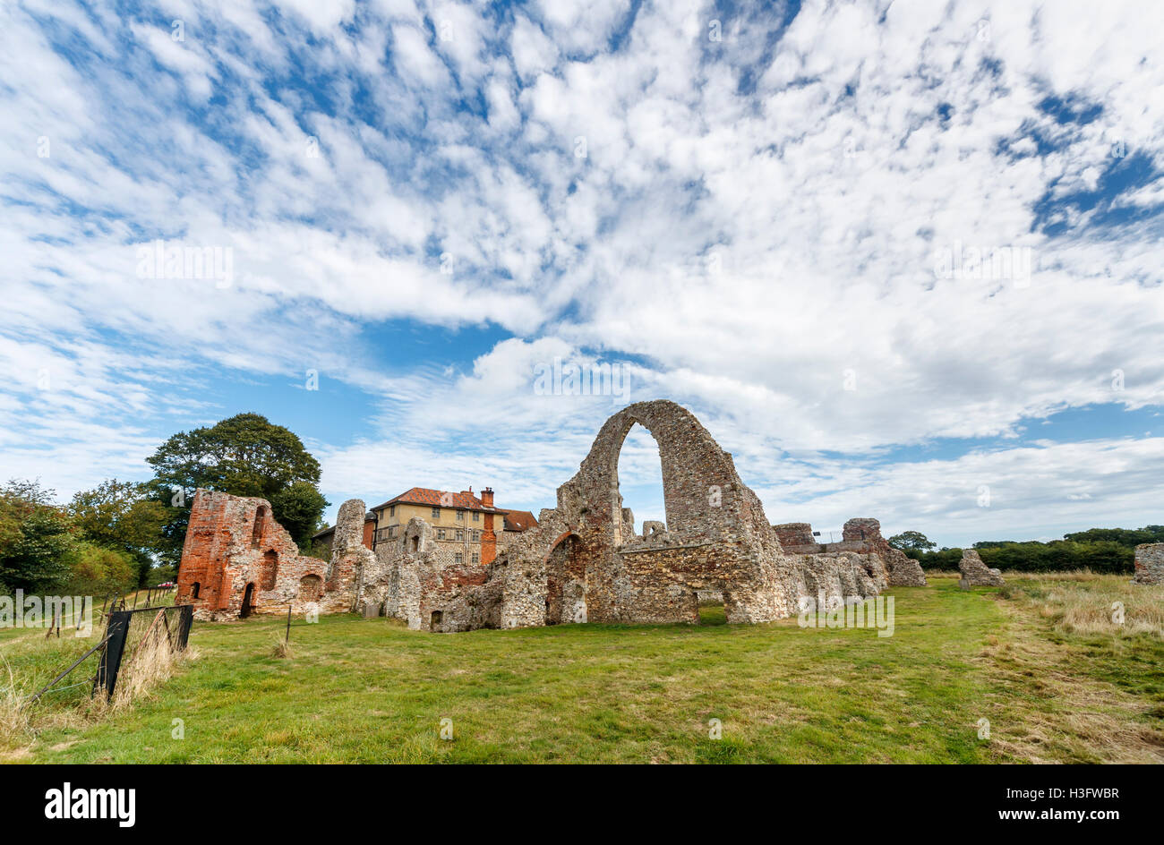 14th century ruins of Leiston Abbey, an abbey of Premonastratensian ...
