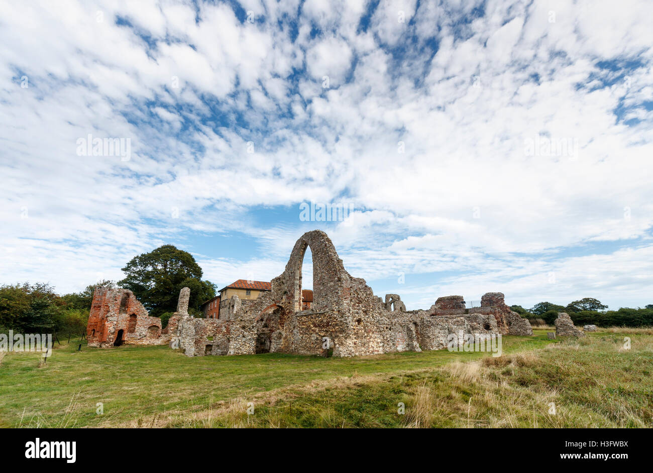 14th century ruins of Leiston Abbey, an abbey of Premonastratensian ...