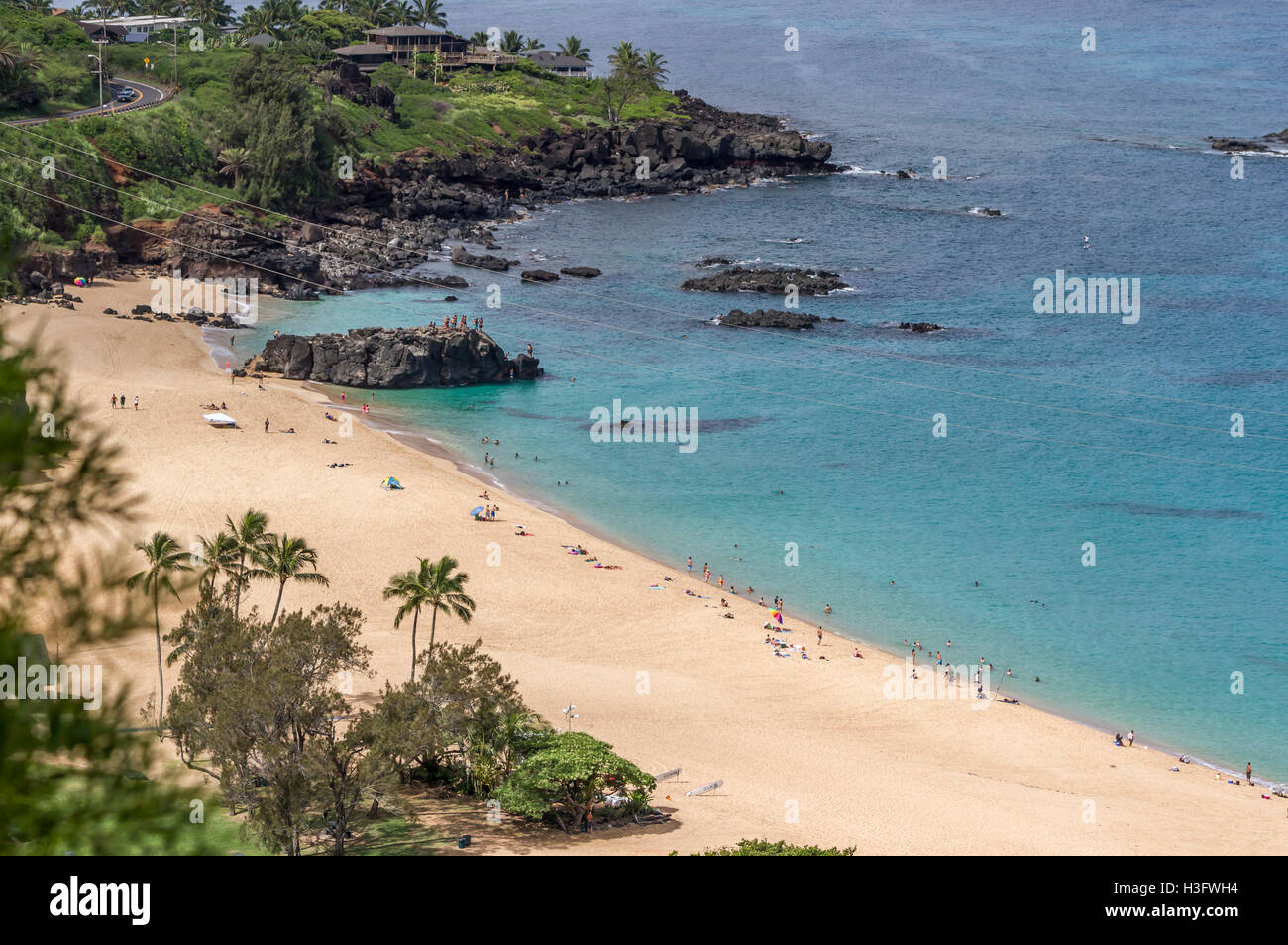 View of Waimea Bay, Oahu Hawaii Stock Photo - Alamy
