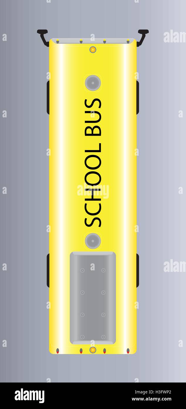 Top View of School bus Vector Illustration Stock Vector Image & Art - Alamy