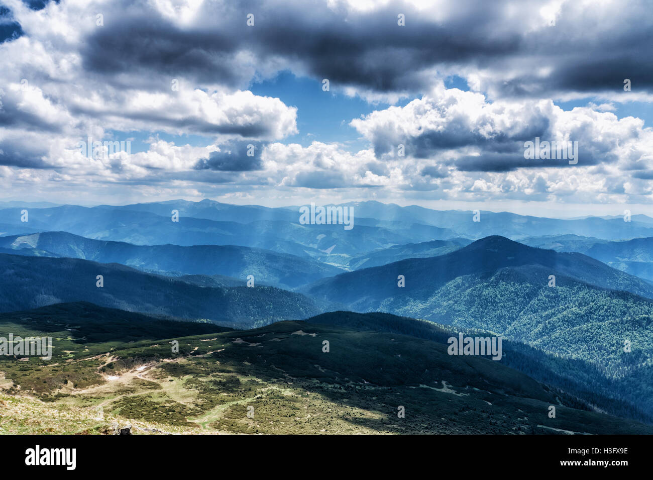 Beautiful mountain view Stock Photo - Alamy