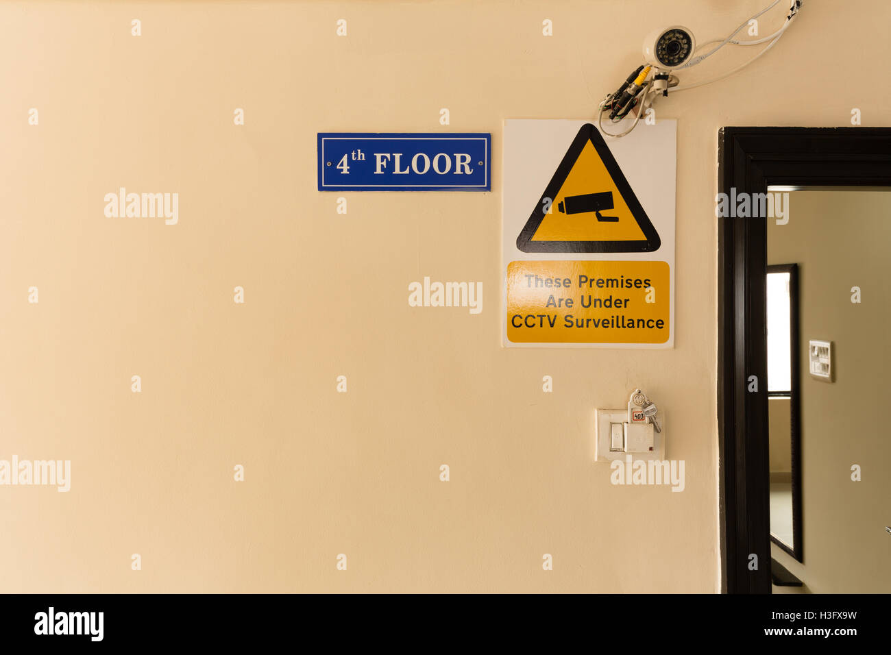 CCTV Surveillance Camera inside a Hotel Stock Photo - Alamy