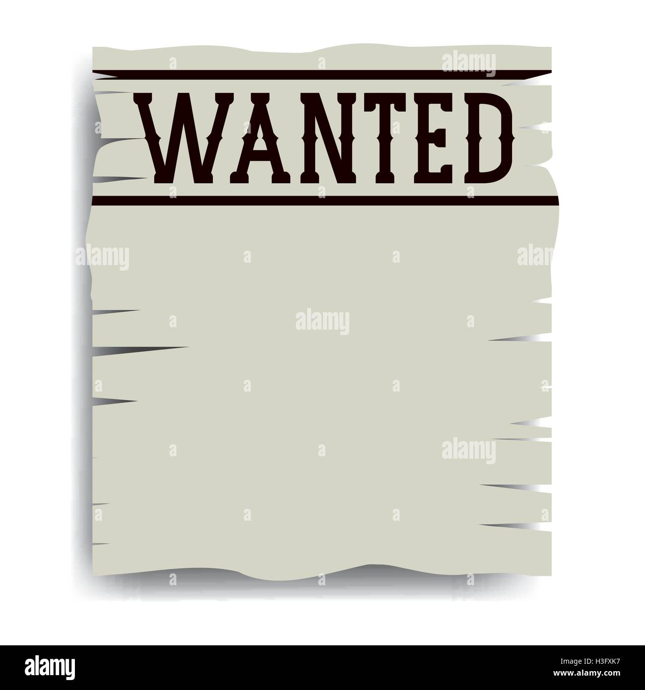 Retro and vintage wanted poster design Stock Vector Image & Art - Alamy