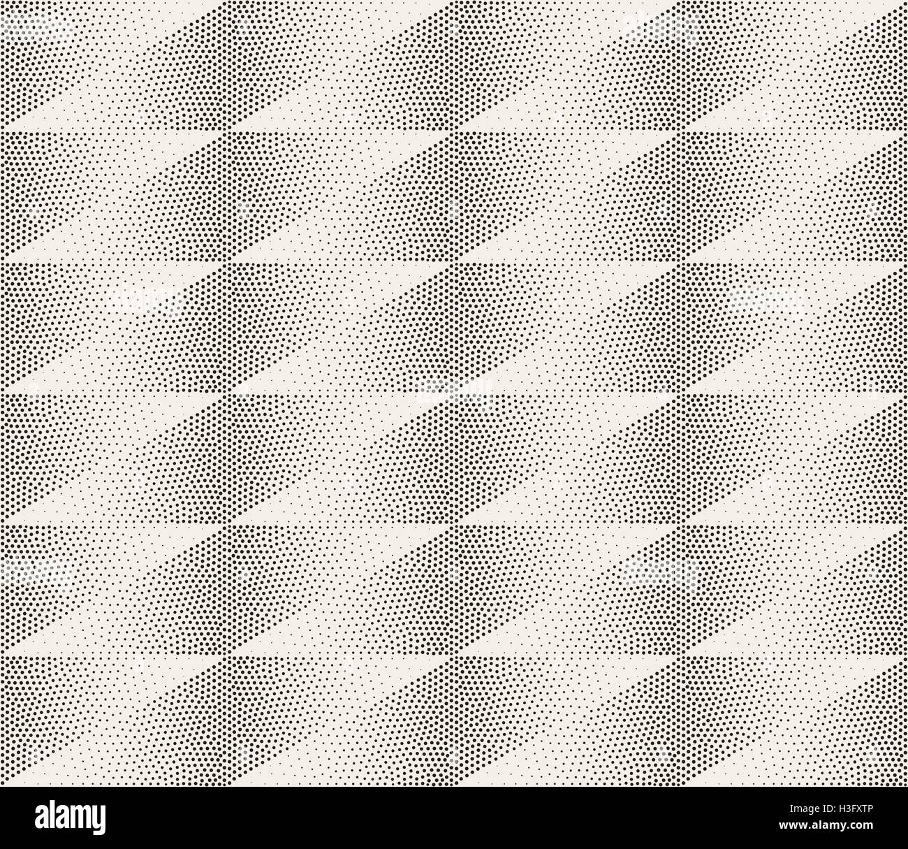 Vector Seamless Black and White Stippling Halftone Gradient Rhombus Pattern Stock Vector Image ...