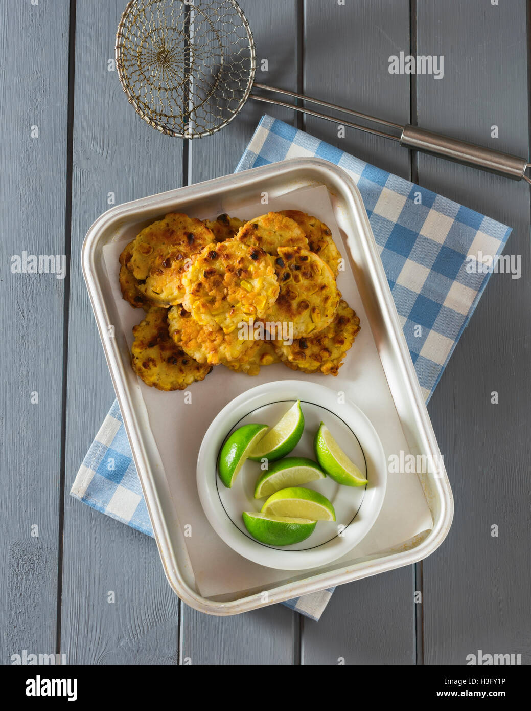 Sweetcorn fritter hi-res stock photography and images - Alamy