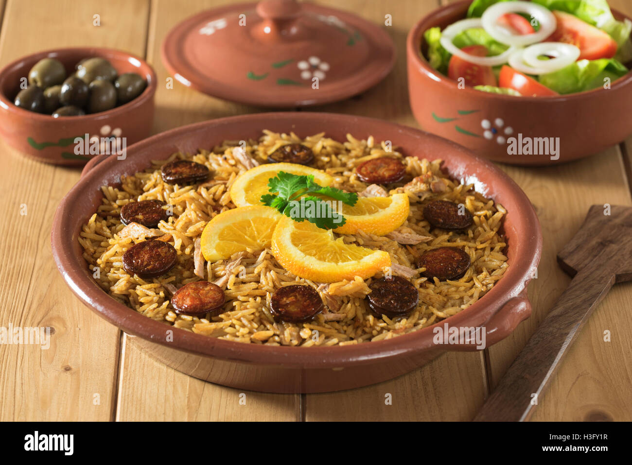 Arroz de pato. Duck and rice Portuguese style. Portugal Food Stock ...