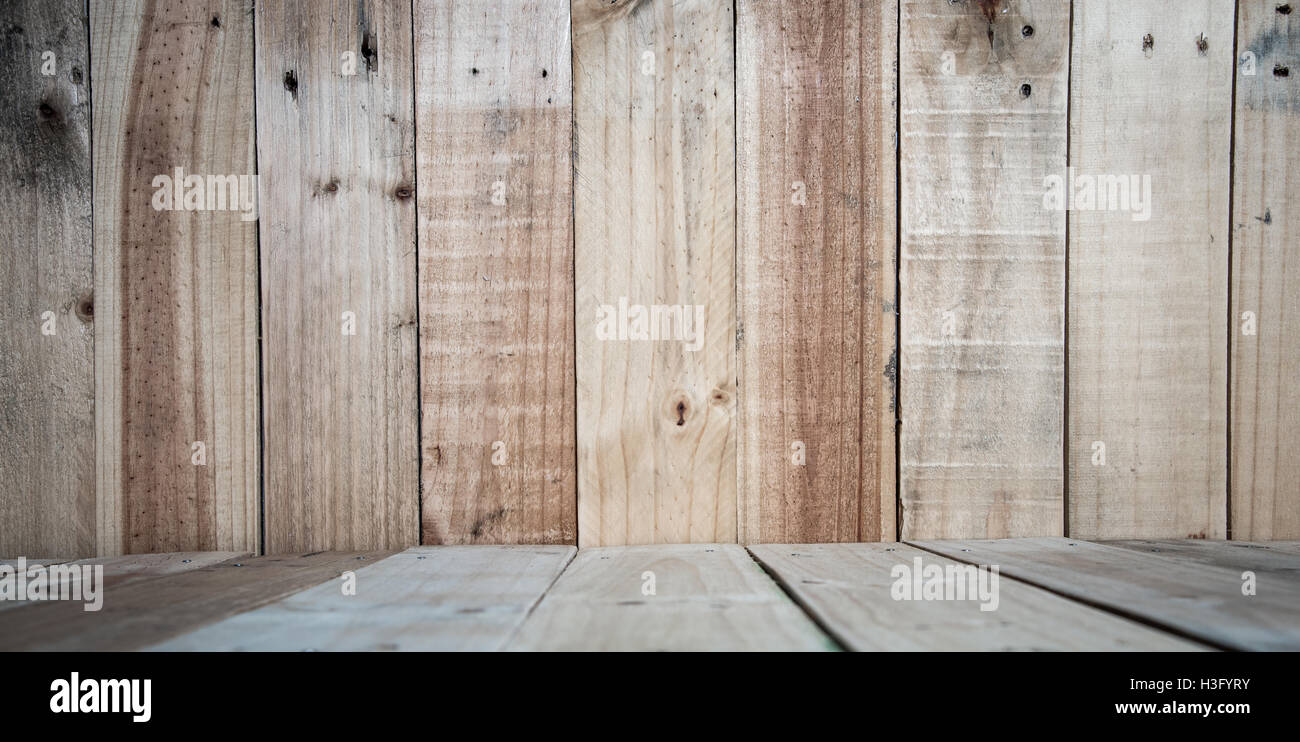Grunge Wooden panel wall Perspective wood background Stock Photo - Alamy