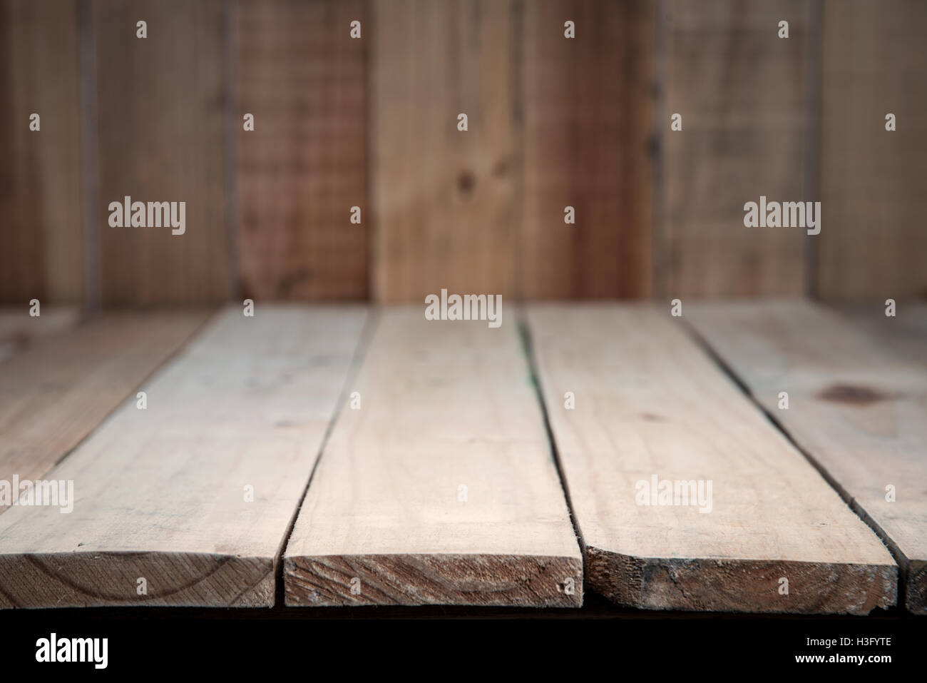 Grunge Wooden panel wall Perspective wood background Stock Photo - Alamy