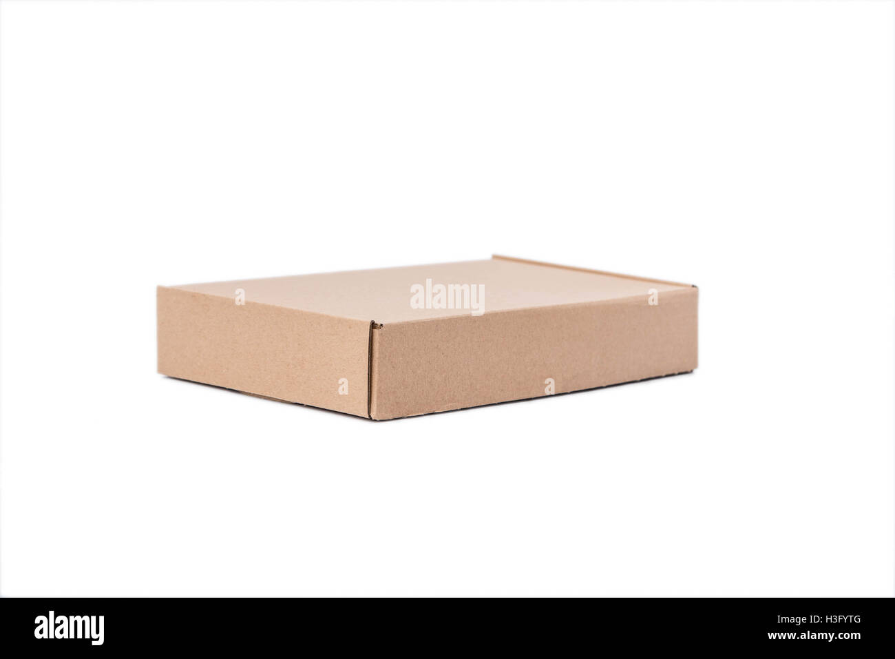 Brown Cardboard box isolated on white background Stock Photo - Alamy
