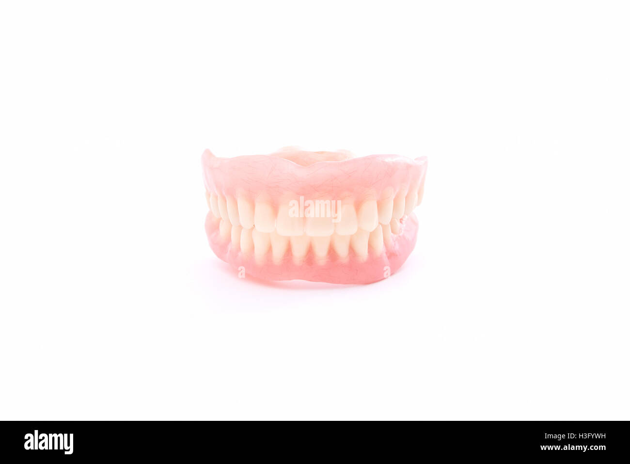 Set of denture smile jaws teeth on white background Stock Photo - Alamy