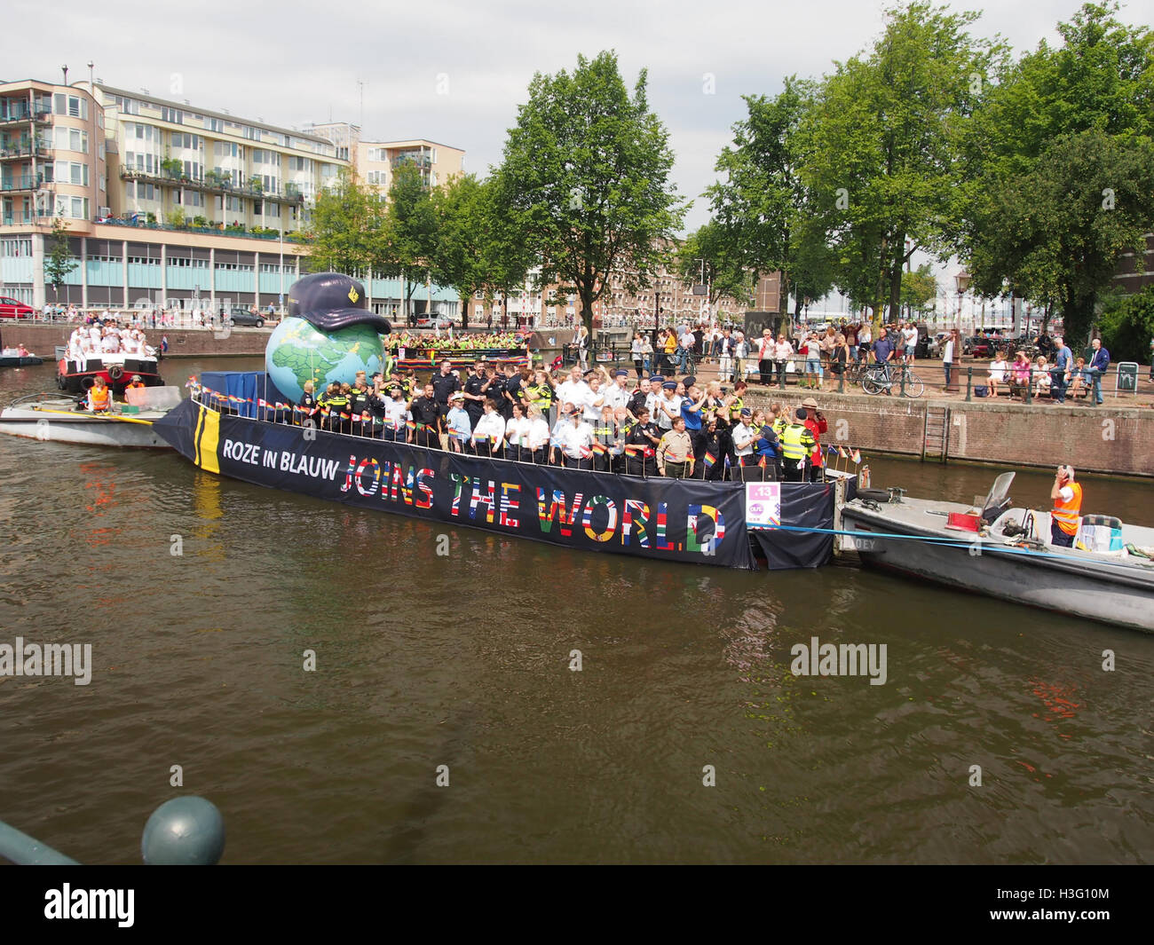 This image from the Pride Canal Parade 2016 captures the vibrant ...