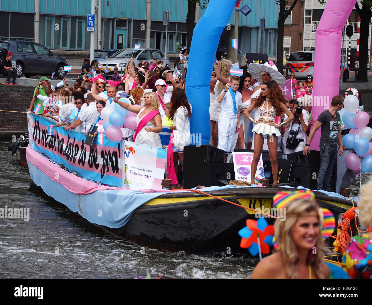 This image from the 2016 Pride Canal Parade showcases the vibrant ...