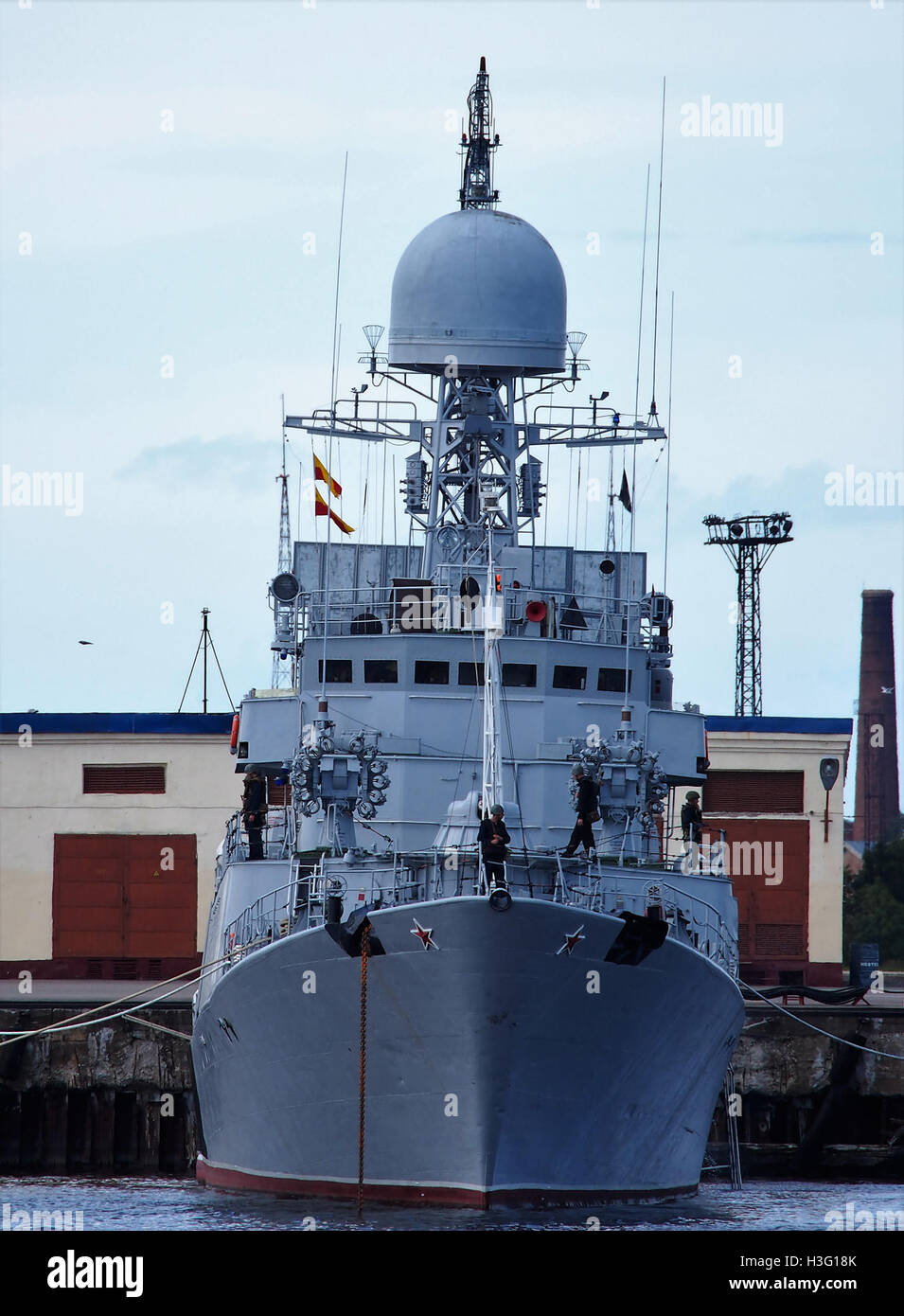 The image depicts Russian warship 311, showcasing the ship’s naval ...