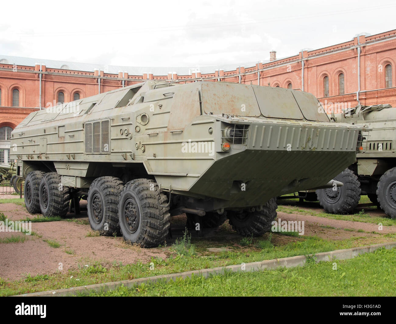 The 9P71 TEL 9K714 Oka missile system, displayed at the Artillery ...