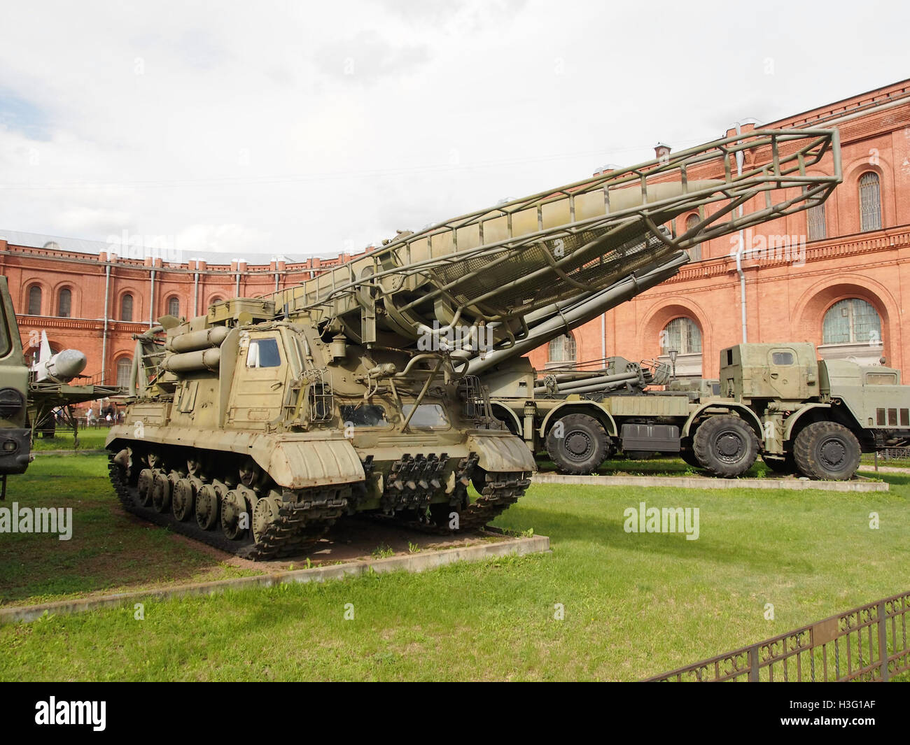 The 2P19 Transporter-Erector-Launcher, equipped with the 8K14 rocket ...