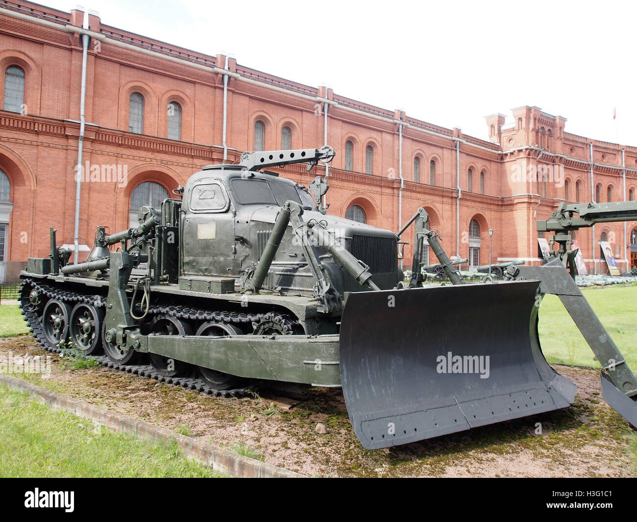 The BAT-M is a Russian military vehicle, displayed at the Artillery ...