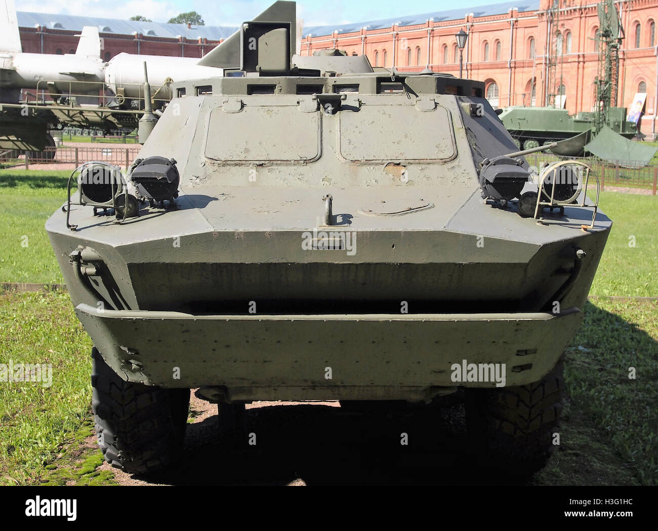 The 9P148 combat vehicle, equipped with the 9K111-1 Konkurs anti-tank ...