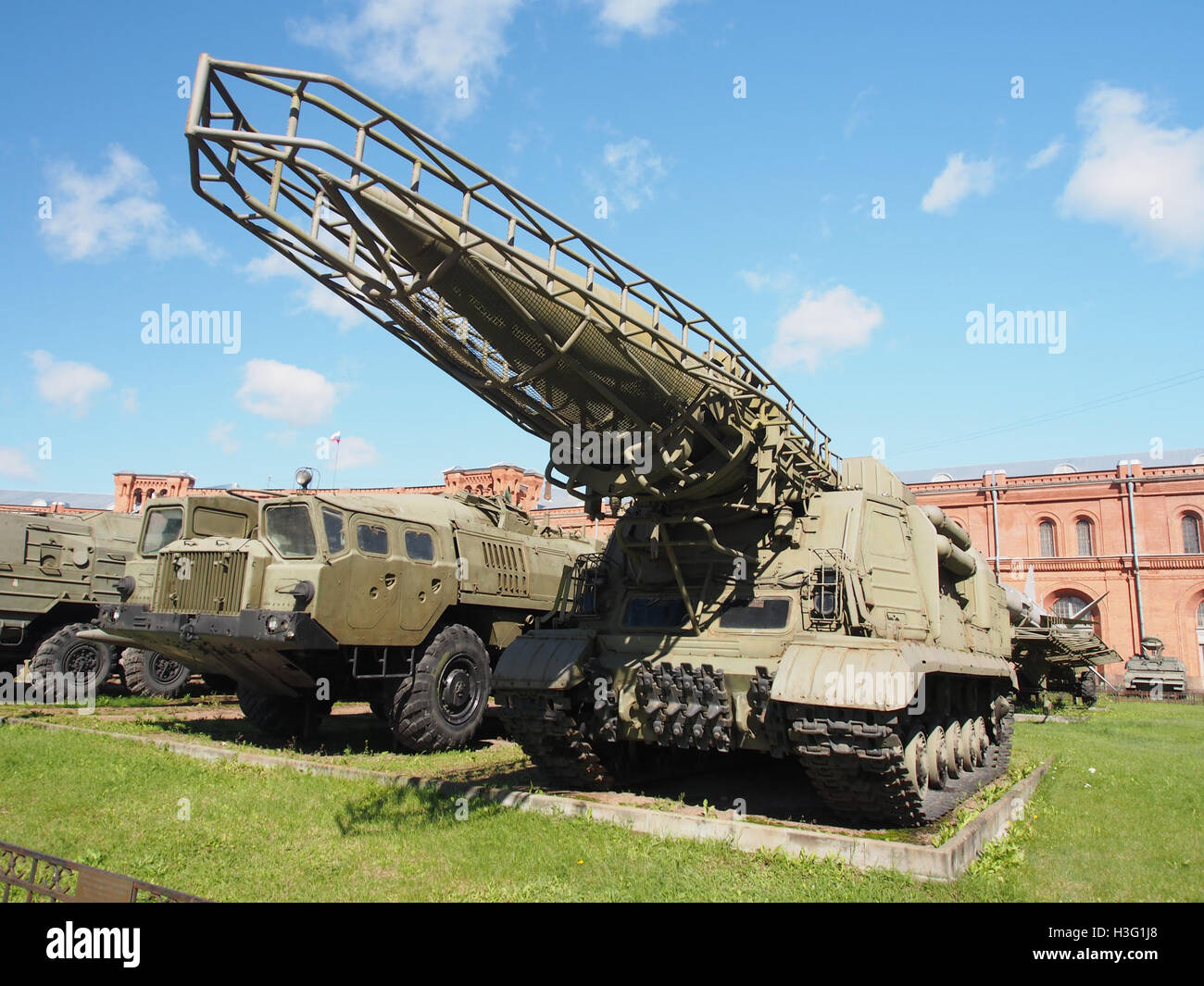 The 2P19 Transporter-Erector-Launcher with the 8K14 rocket, part of the ...