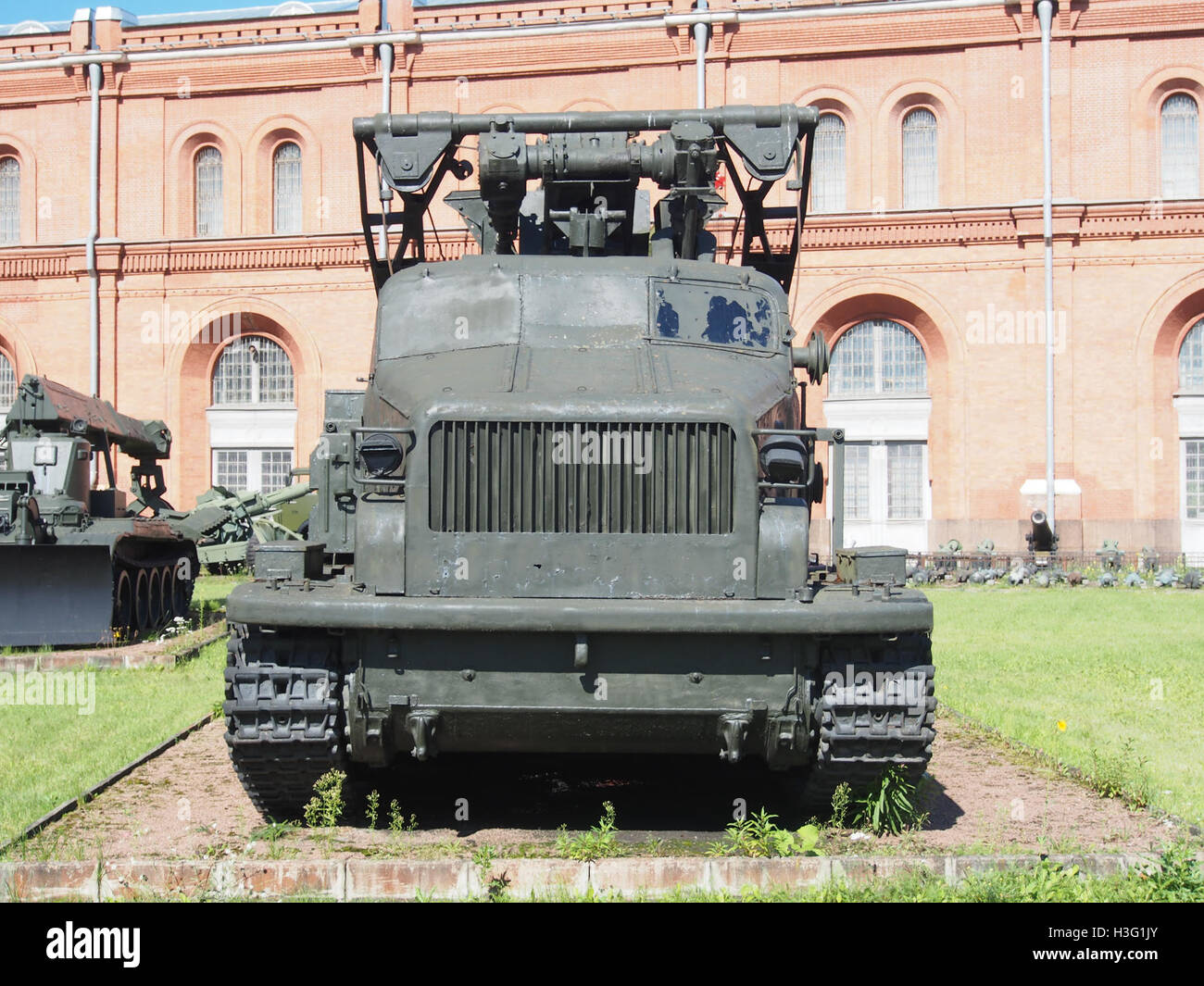 The BTM ditch-trenching machine on display at the Artillery Museum in ...