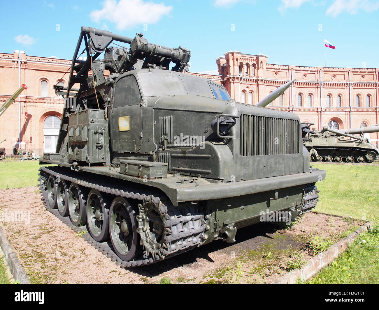 The BTM ditch-trenching machine, located at the Artillery Museum in ...
