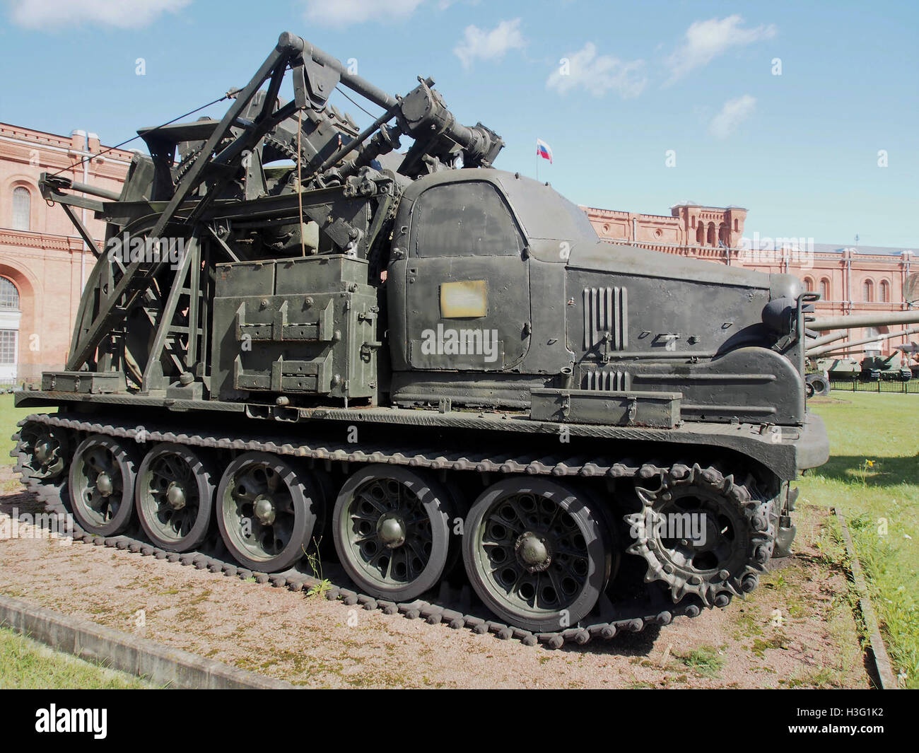 The BTM ditch-trenching machine, displayed at the Artillery Museum in ...
