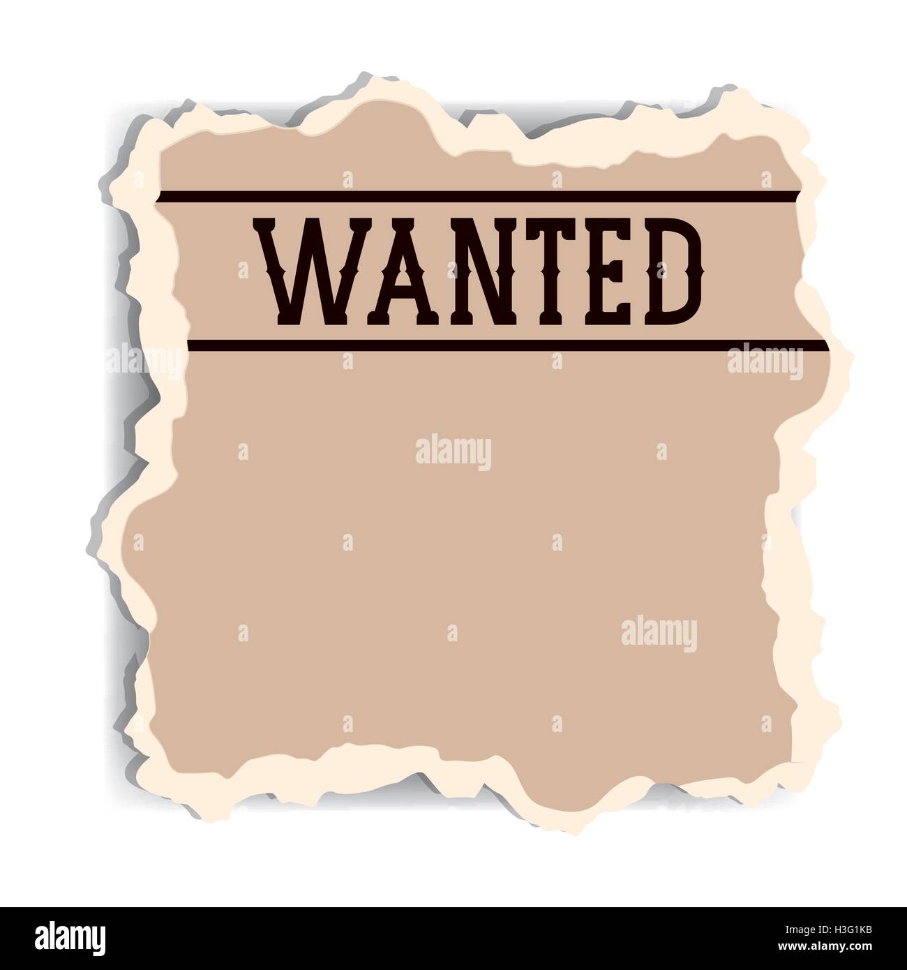 Illustration wanted cowboy reward poster Cut Out Stock Images ...