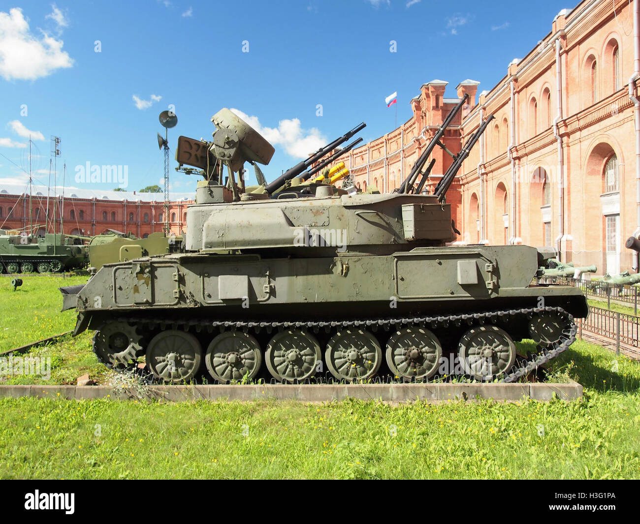 The ZSU-23-4 Shilka is a Soviet self-propelled anti-aircraft gun. On ...